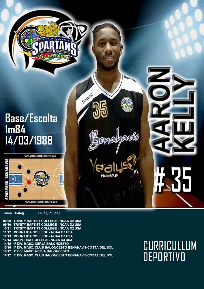 #35 AARON KELLY | Club Baloncesto Benahavis Costa del Sol